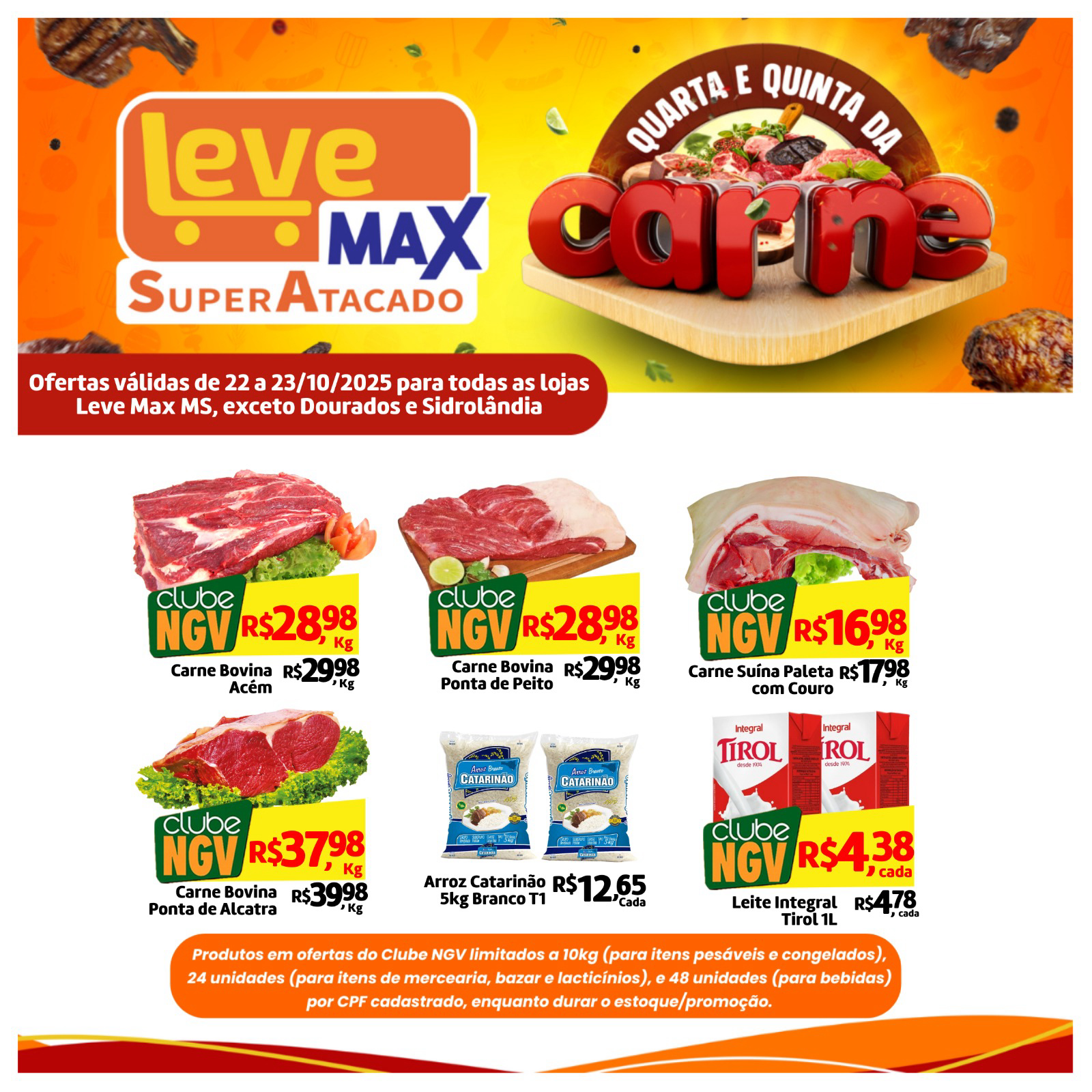 Leve Max traz ofertas especiais de carnes para São Gabriel do Oeste ...